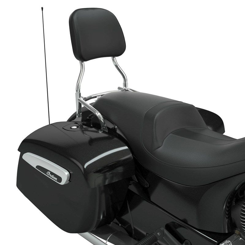 Indian Motorcycle passenger backrest pad (black) - Moore Speed Racing