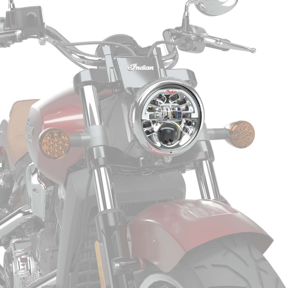 Indian Pathfinder 5-3/4" Adaptive LED Headlight - Moore Speed Racing