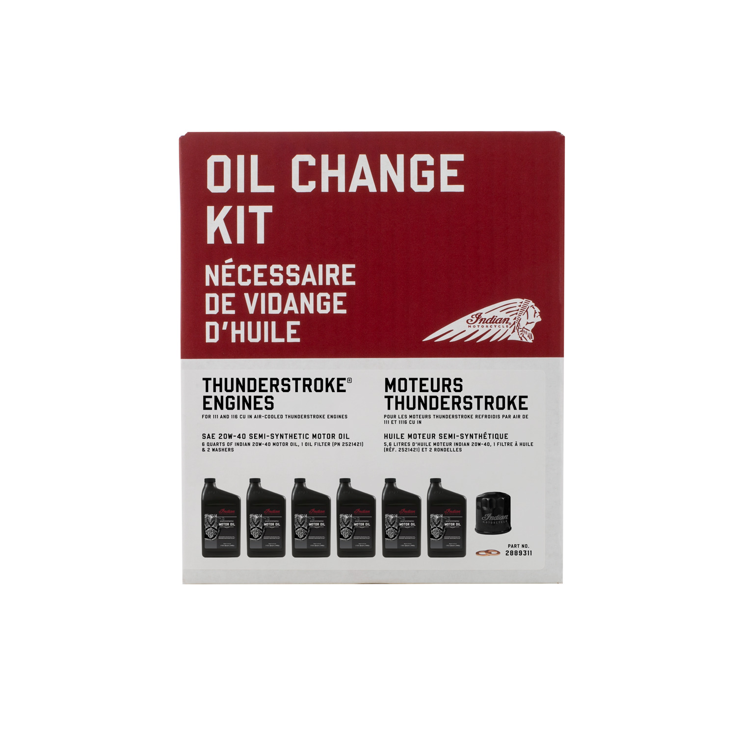 Indian Thunderstroke 111" & 116" service / oil change kit - Moore Speed ...