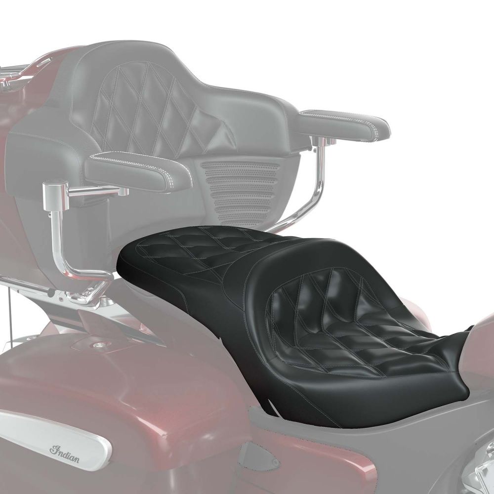 Indian Challenger / Pursuit standard reach heated touring seat - black ...