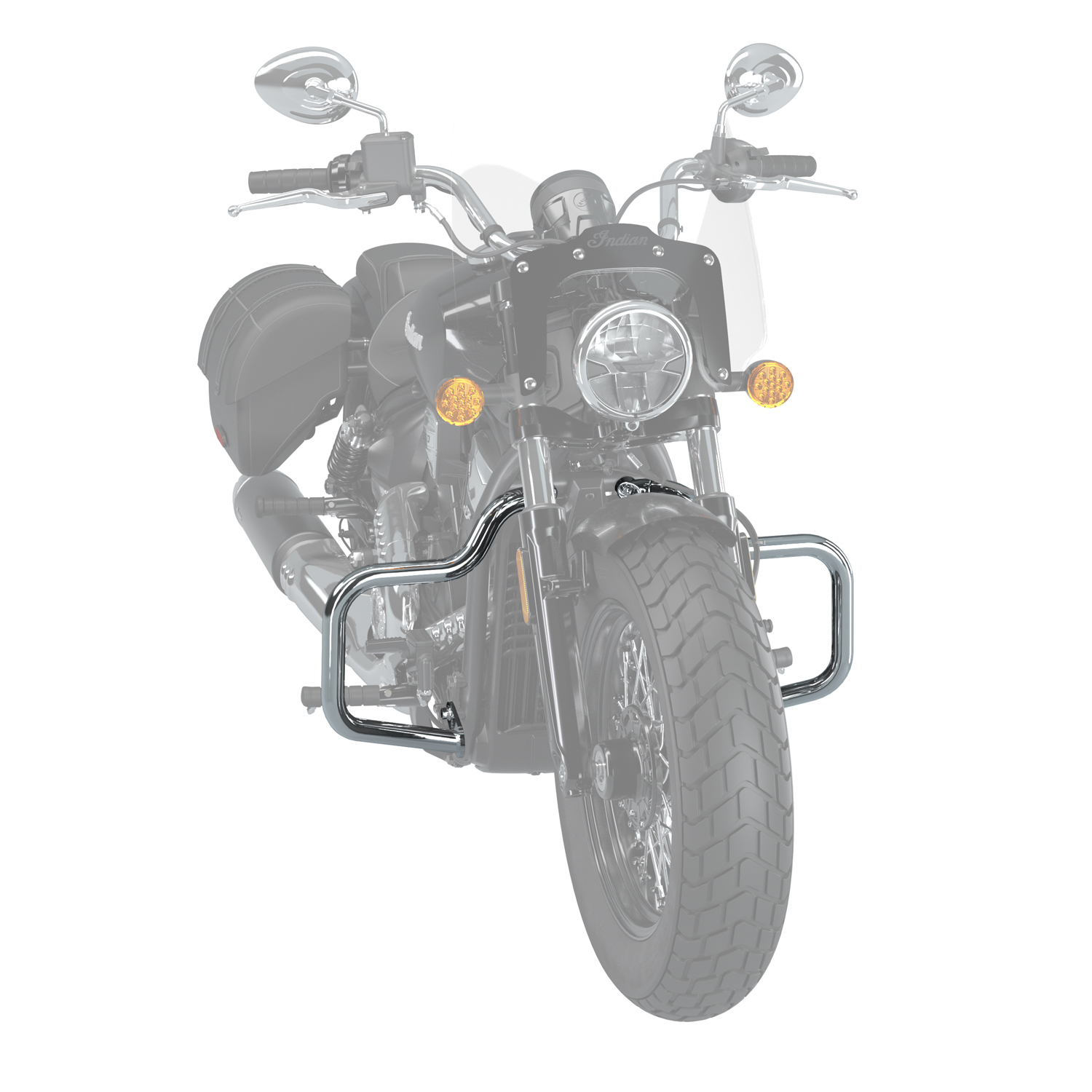 Indian Motorcycle Chrome Front Highway Bars for Scout 1250cc Range ...