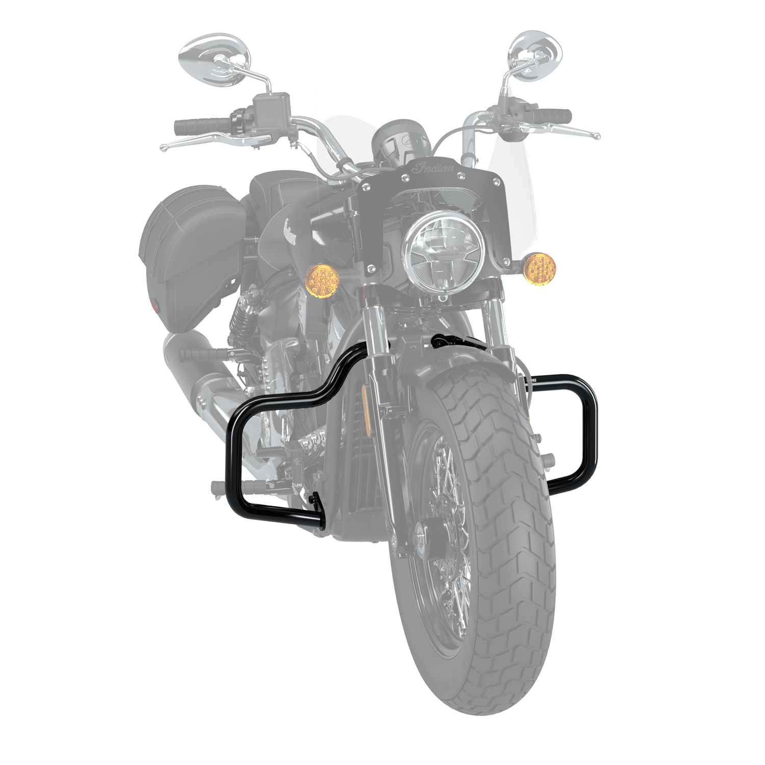 Indian Motorcycle Black Front Highway Bars for Scout 1250cc Range ...