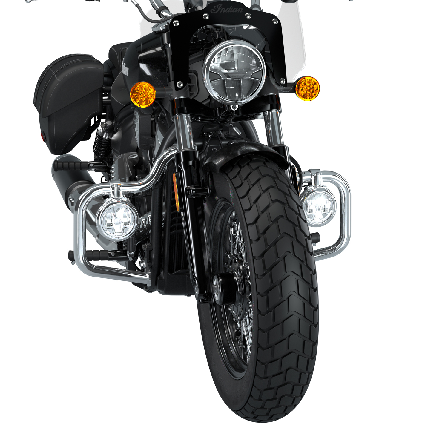 Indian Motorcycle Pathfinder Driving Light Mounts (Chrome) for Scout ...