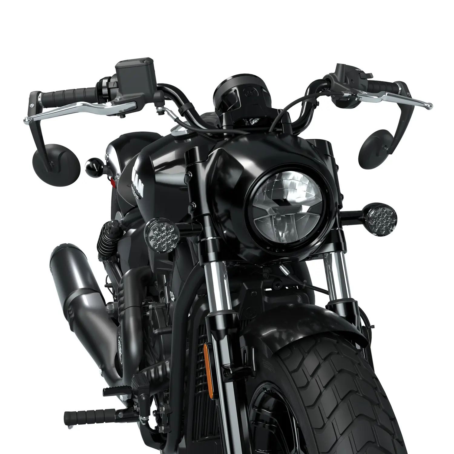 Scout Classic Smoked Turn Signals, Front - Moore Speed Racing