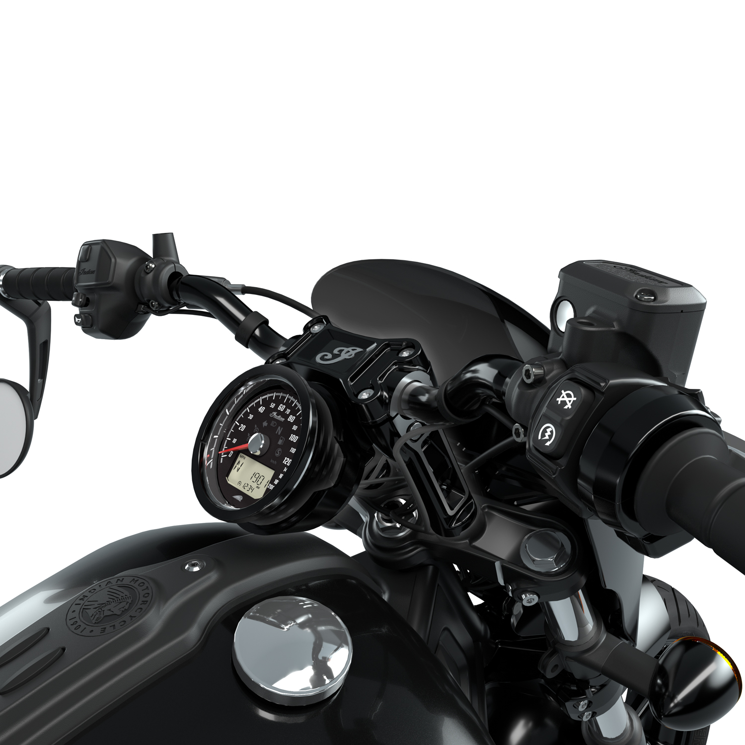 Indian Motorcycle 6 In. Moto Handlebar Risers for Scout 1250cc Range ...