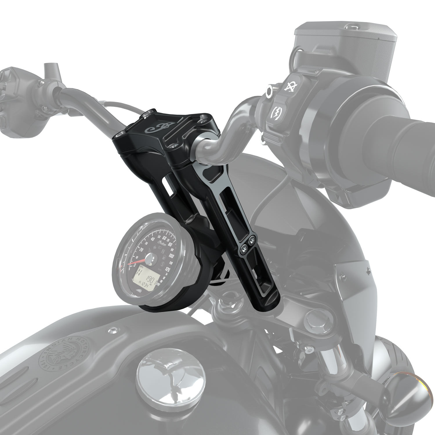 Indian Motorcycle 10" Moto Handlebar Risers for Scout 1250cc Range ...