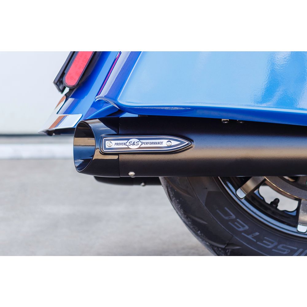 S&S Cycle 4 Inch Broadhead Slash Cut Slip-On Exhaust for Indian ...