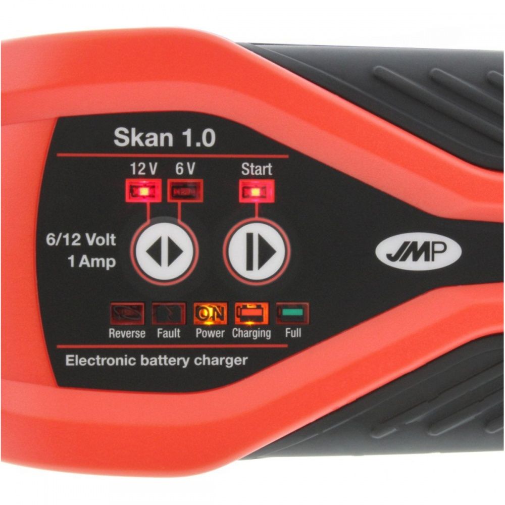 JMP Motorcycle Battery Charger 1.0 6V 12V - 1 Amp - Moore Speed Racing