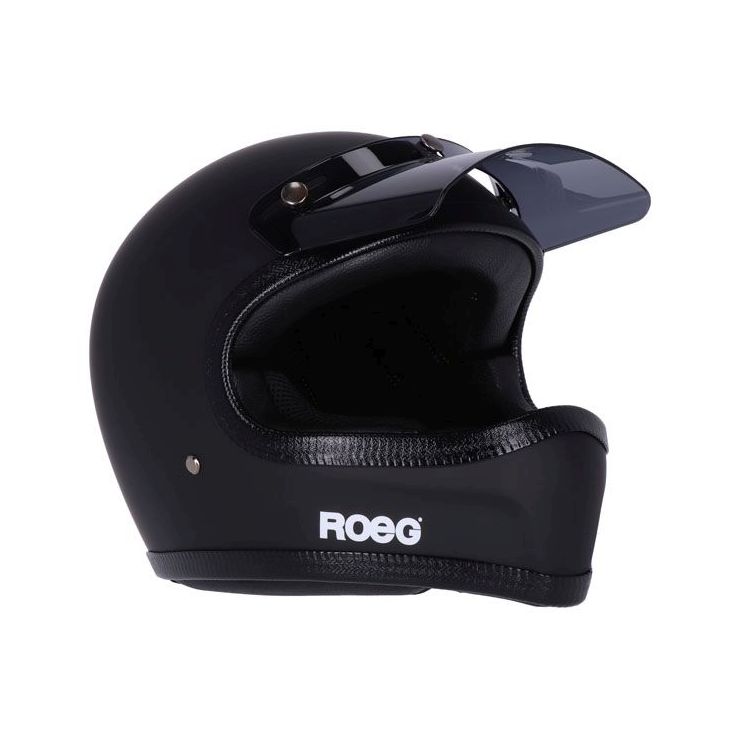 Roeg Peruna 2.0. Tarmac Full Face Helmet, Matte Black - Moore Speed Racing