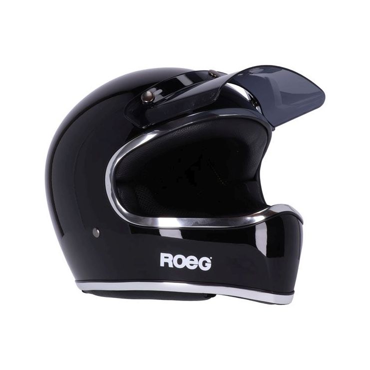 Roeg Peruna 2.0. Midnight Full Face Helmet, Metallic Black - Moore Speed Racing