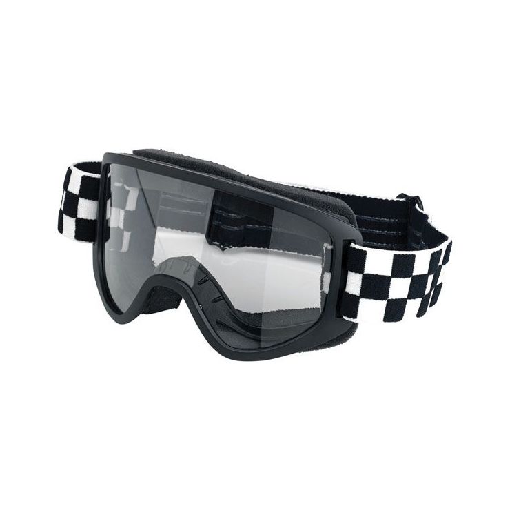 Biltwell Moto 2.0 Goggles Checkers Black - Moore Speed Racing