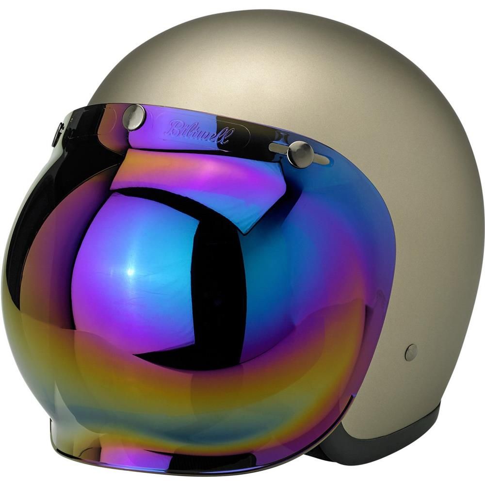 Biltwell Open Face Motorcycle Helmet Bubble Shield Visor Anti-Fog ...