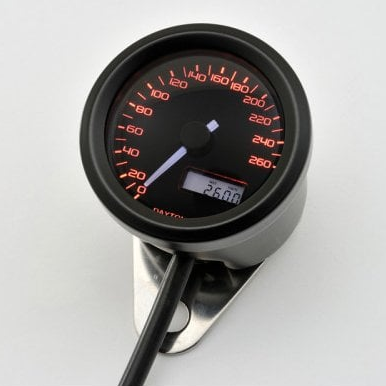 DAYTONA 48mm Velona Speedometer 260 Black - Moore Speed Racing