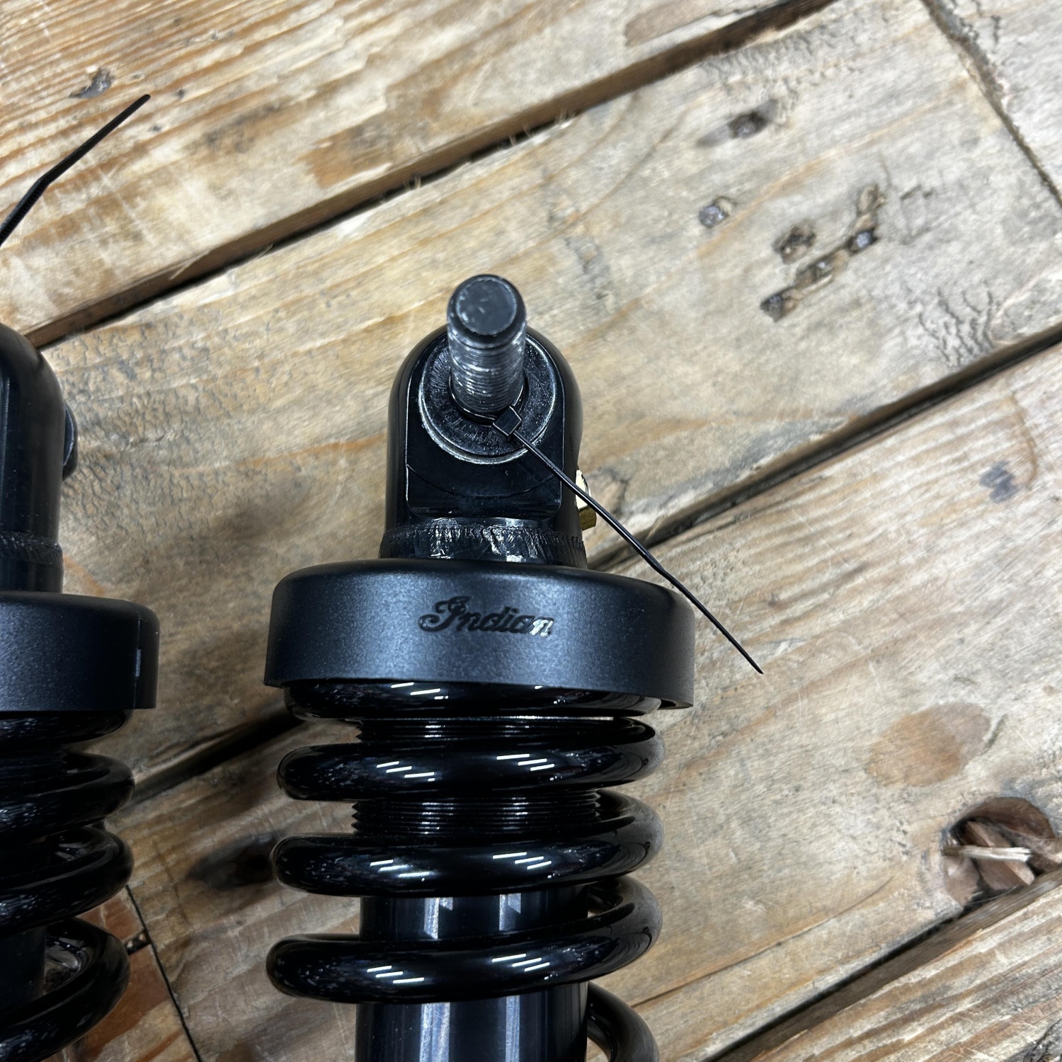 Indian Scout Bobber Shock in Cruiser Black Pair - Moore Speed Racing