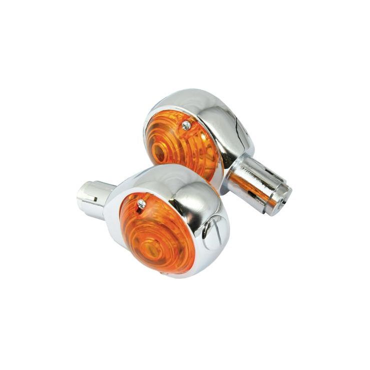 METAL BODIED CHROME INDICATORS - BULLSEYE 25mm - Moore Speed Racing