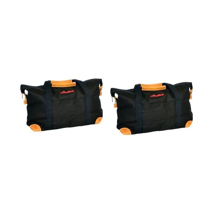 Indian Motorcycle Deluxe Saddlebag Travel Bags in black - pair - Moore ...