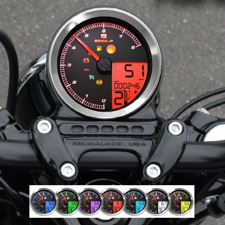 KOSO HD-04 Speedo For Harley Davidson Sportster XL883 / XL1200 / Dyna ...