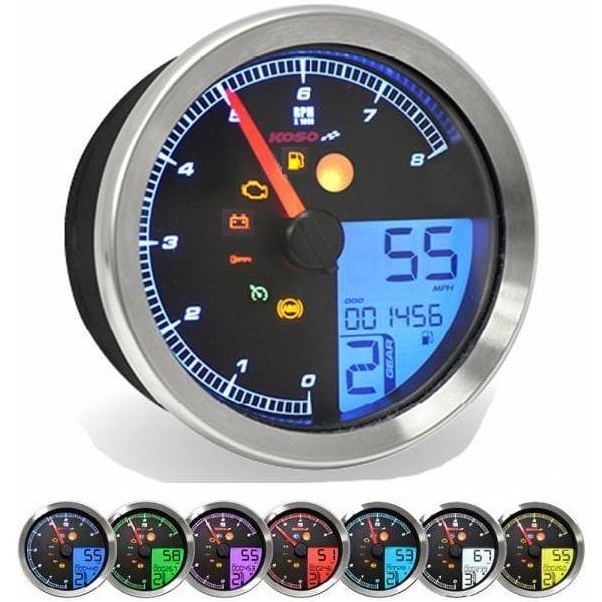 KOSO HD-04 Speedo For Harley Davidson Sportster XL883 / XL1200 / Dyna ...