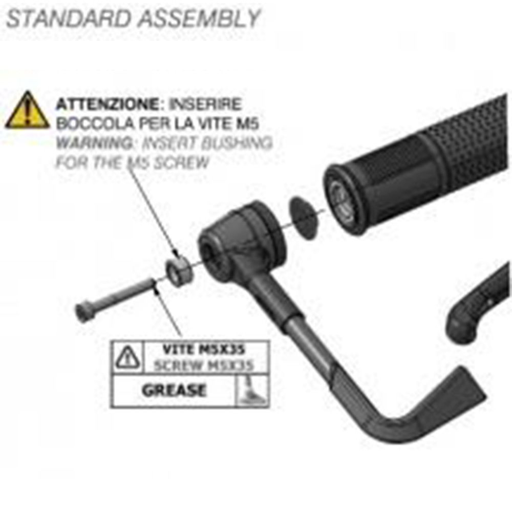 Rizoma Bar End Mirror / Pro Guard Adapter for OEM bars - Moore Speed Racing