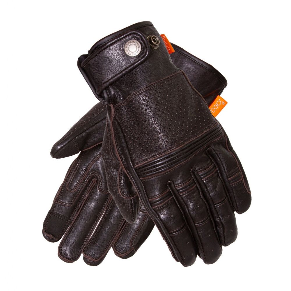 Merlin Leigh D3O Leather Motorcycle Gloves - Moore Speed Racing