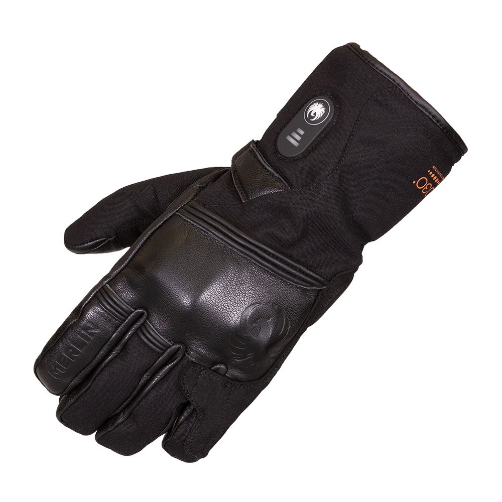 Merlin Longdon Heritage Heated D30 Motorcycle Gloves - Black - Moore ...