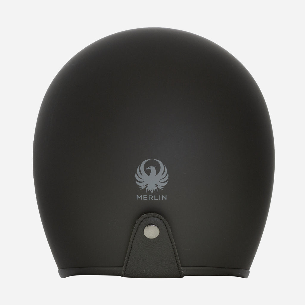 Merlin Blackbird Jet Helmet - Matte Black - Moore Speed Racing