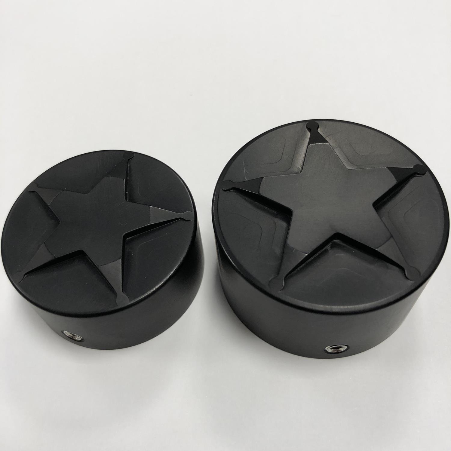 Harley Davidson Sportster S CNC Billet Rear Spindle Caps with Emblem ...