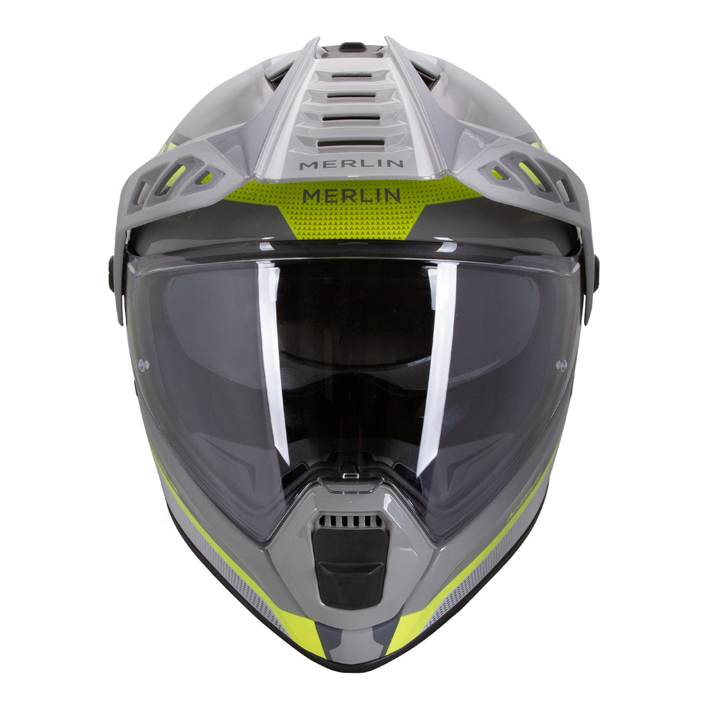 Merlin Torres Adventure Full Face Helmet - Speed Grey Fluro - Moore ...