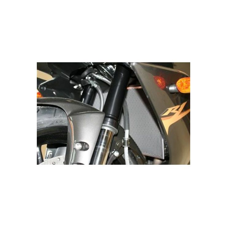 Radiator Guard - BLACK - Yamaha R6 ('06-'12) & R1 (07-08) - Moore Speed ...