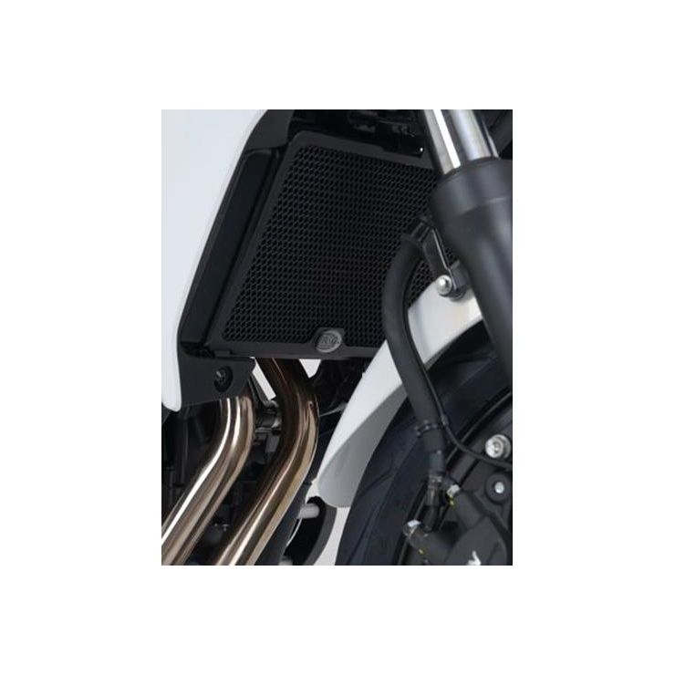 Radiator Guard BLACK - Honda CB500F / X '13- - Moore Speed Racing