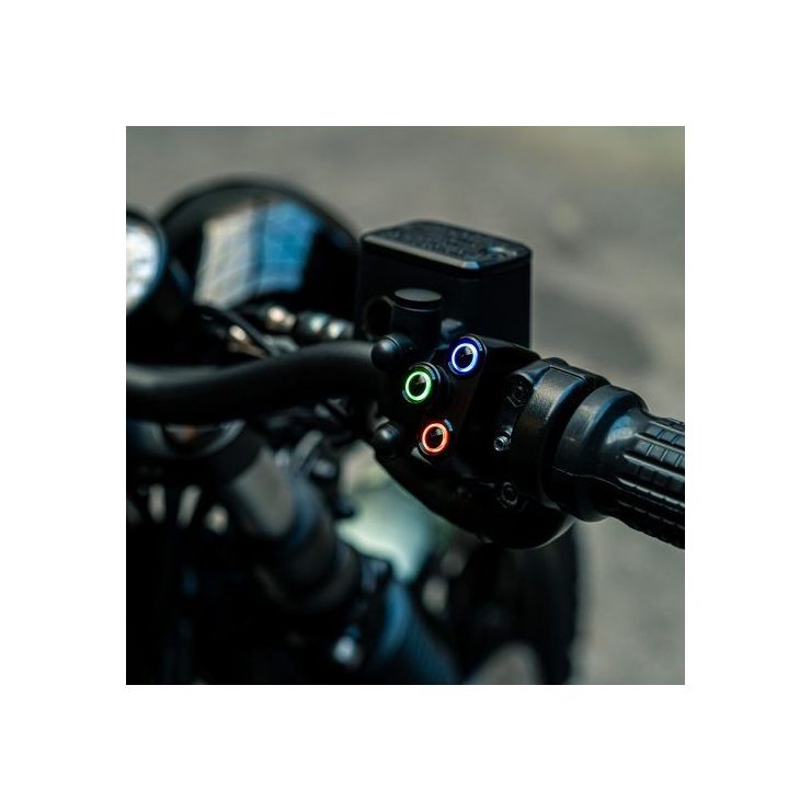 Rebelmoto LED 4-Button Billet Handlebar Switchgear (black) - Moore ...