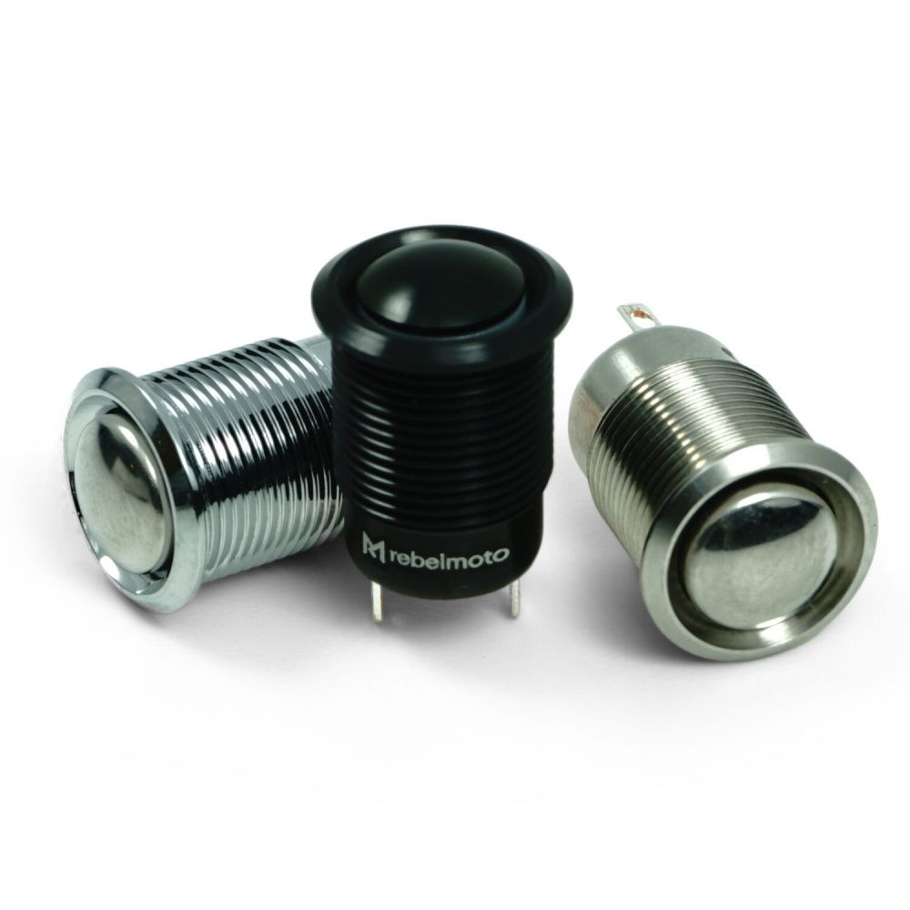 Rebelmoto 12mm Push Button (Non LED) - Moore Speed Racing