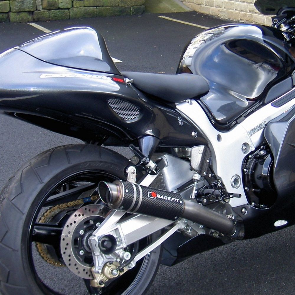 Racefit Twin Growler Exhaust For 2002-2007 K2-K7 Suzuki Hayabusa ...