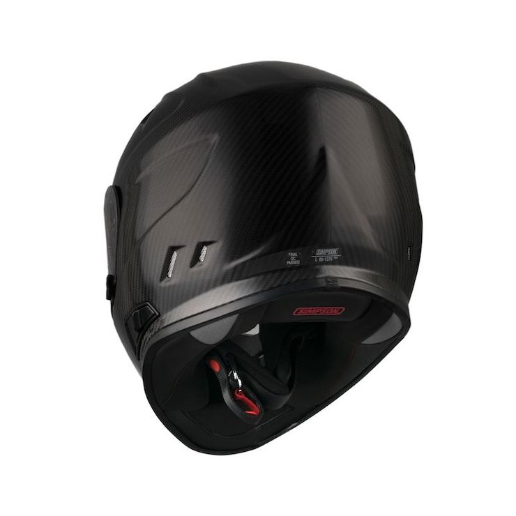 Simpson Venom carbon-fibre motorcycle crash helmet - ECE approved ...