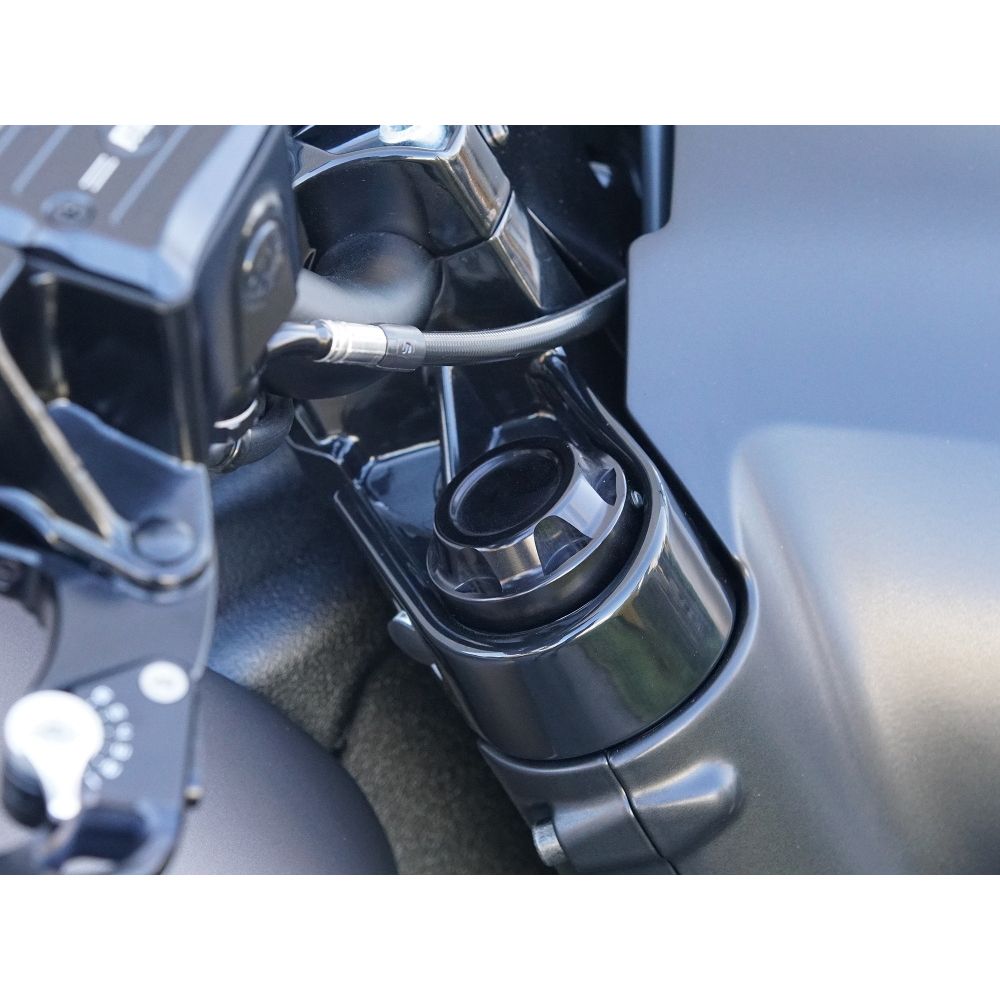 Wunderkind front fork top billet caps / covers for 2017 - 2025 Indian ...