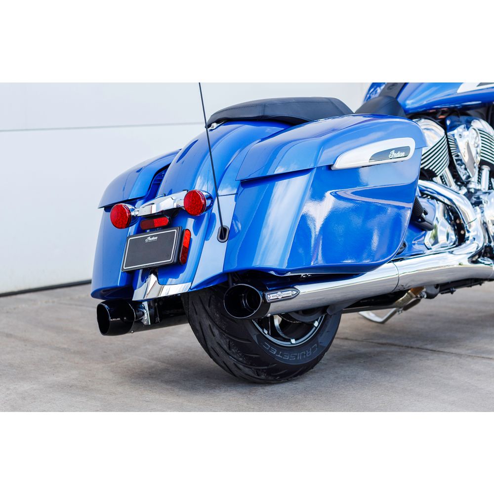 S&S Cycle 4 Inch Broadhead Slash Cut Slip-On Exhaust for Indian ...