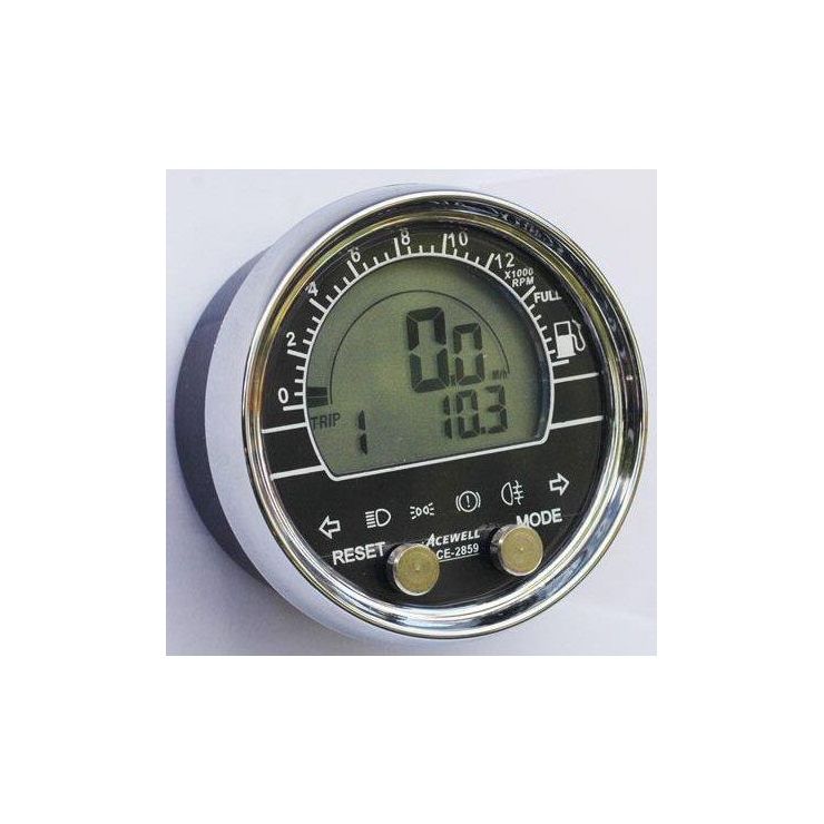 Acewell ACE-2859 Speedo Rev Gauge - Moore Speed Racing