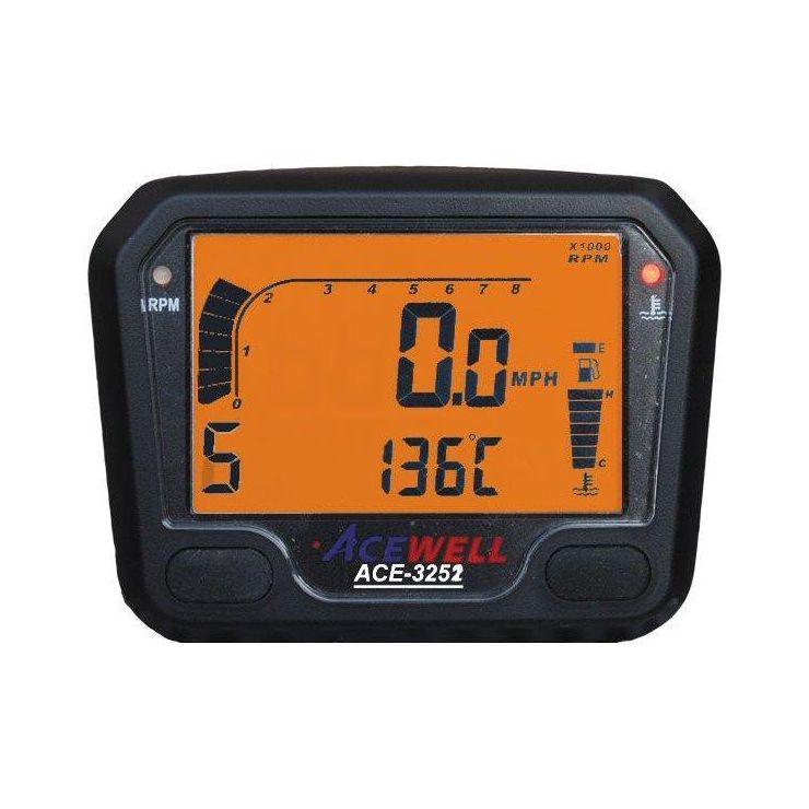 Acewell ACE-3252 Speedo Rev Gauge - Moore Speed Racing