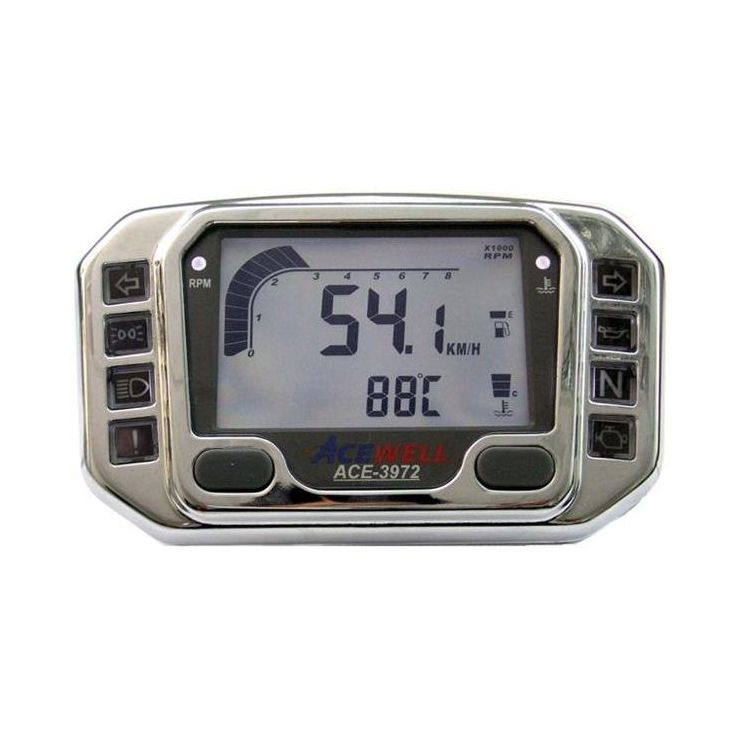 Acewell ACE-3972 Speedo Rev Gauge - Moore Speed Racing