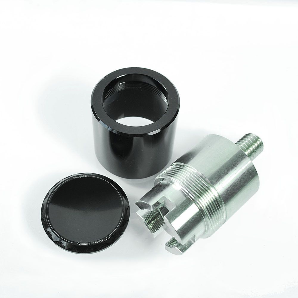 Motogadget weighted bar-end adaptor: M10 BMW fitment - Moore Speed Racing