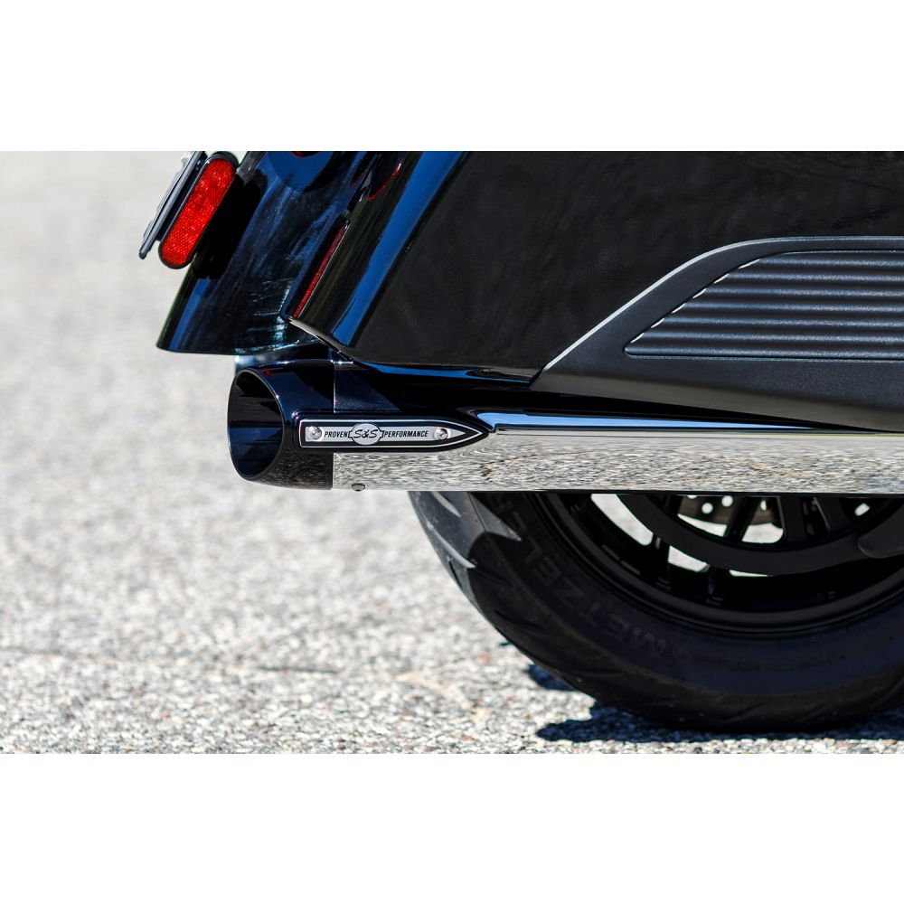 S&S Cycle 4 Inch Broadhead Slash Cut Slip-On Exhaust for Indian ...