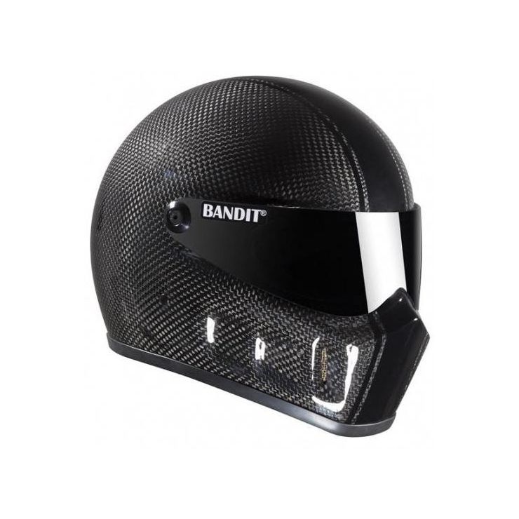 Bandit Super Street Motorcycle Helmet - Carbon Fibre Racer - Moore ...