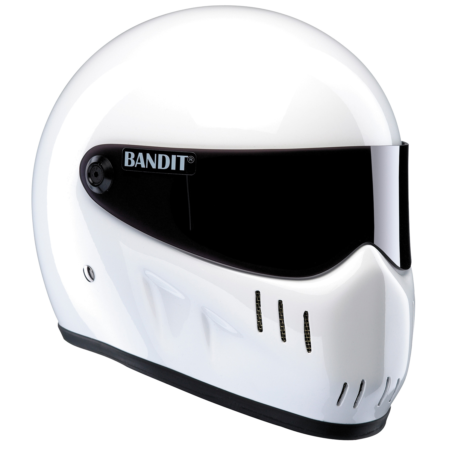 Bandit XXR Full Face Motorcycle Helmet - Gloss White - Moore Speed Racing