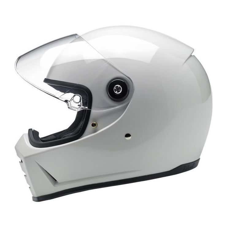 Biltwell Lane Splitter Helmet ECE - Gloss White - Moore Speed Racing