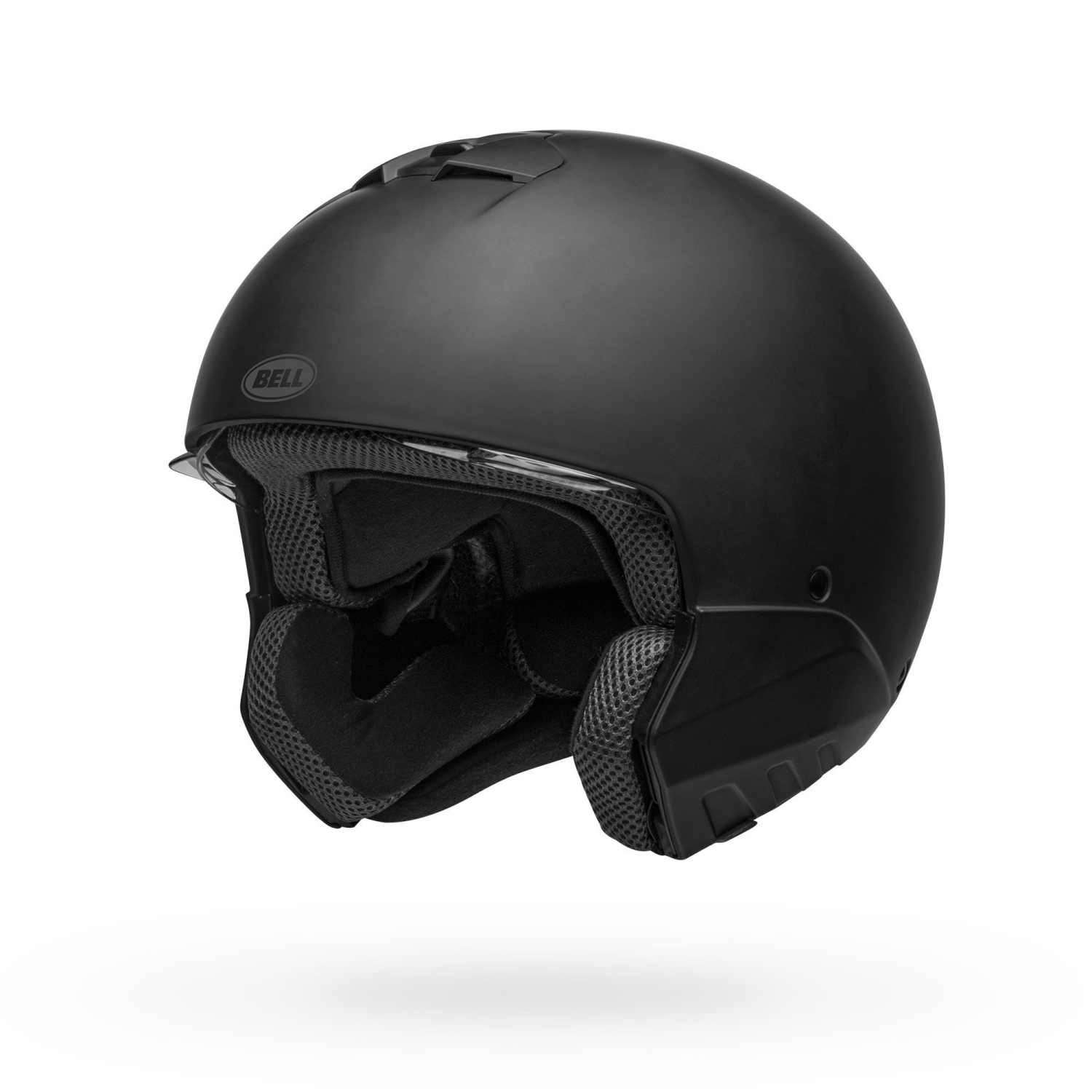 Bell Broozer Matte Black Motorcycle Helmet - Moore Speed Racing