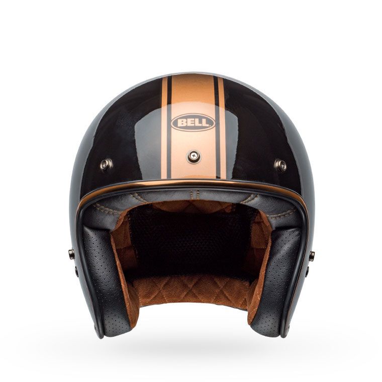 Bell Custom 500 Rally Gloss Black/Bronze Motorcycle Helmet - Moore ...