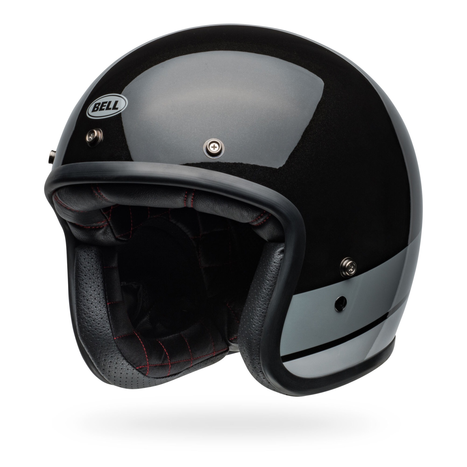 Bell Custom 500 Chief Gloss Grey Motorcycle Helmet - Moore Speed Racing