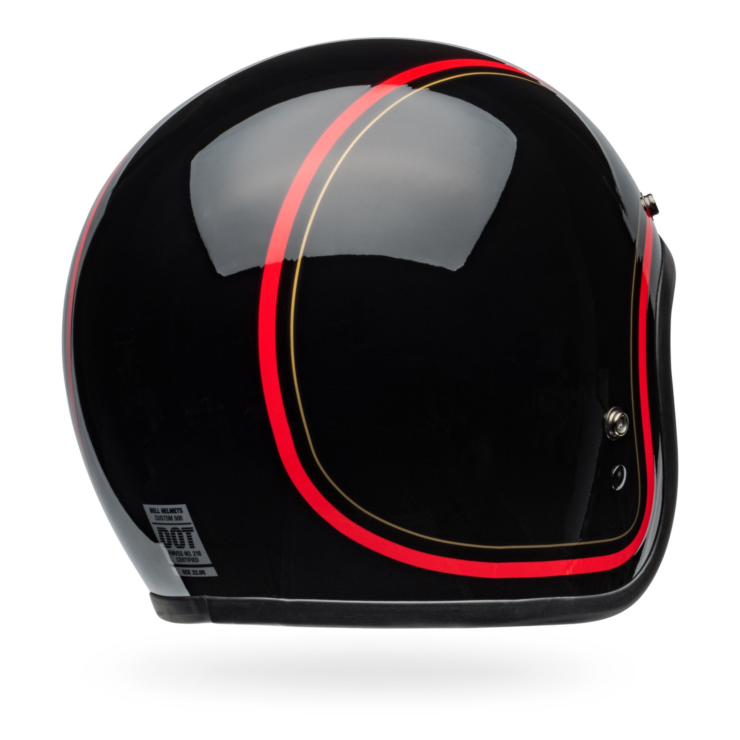 Bell Custom 500 Chief Gloss Black Motorcycle Helmet - Moore Speed Racing