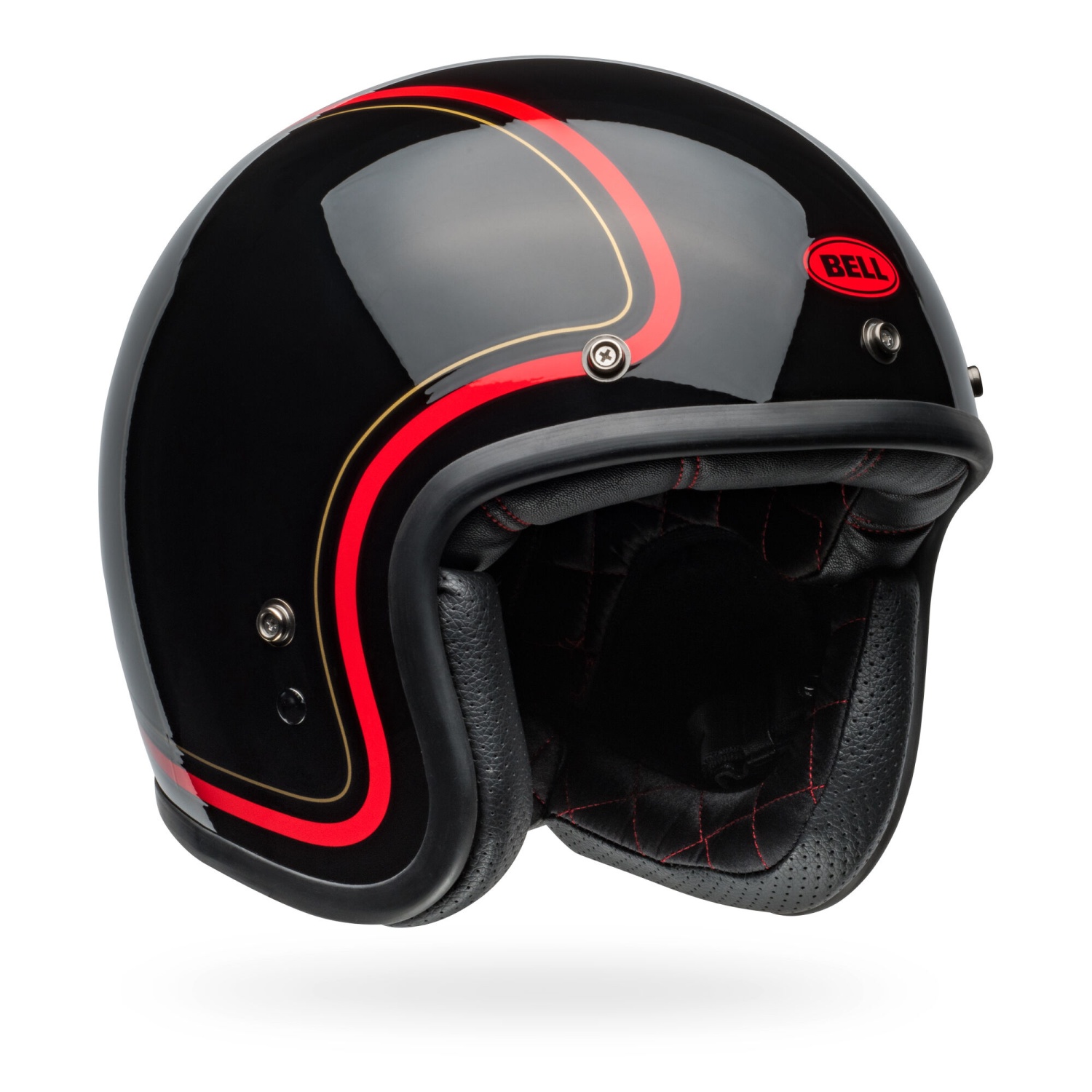 Bell Custom 500 Chief Gloss Black Motorcycle Helmet - Moore Speed Racing