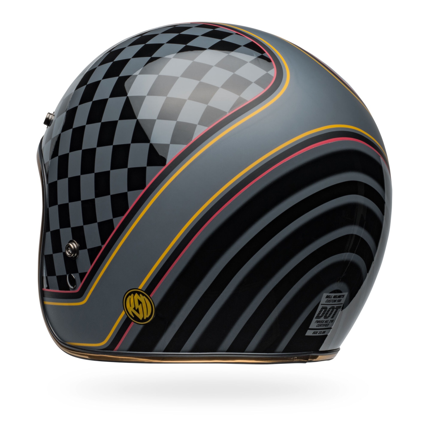 Bell Custom 500 RSD Wreakers Gloss Black/Gold Motorcycle Helmet - Moore ...